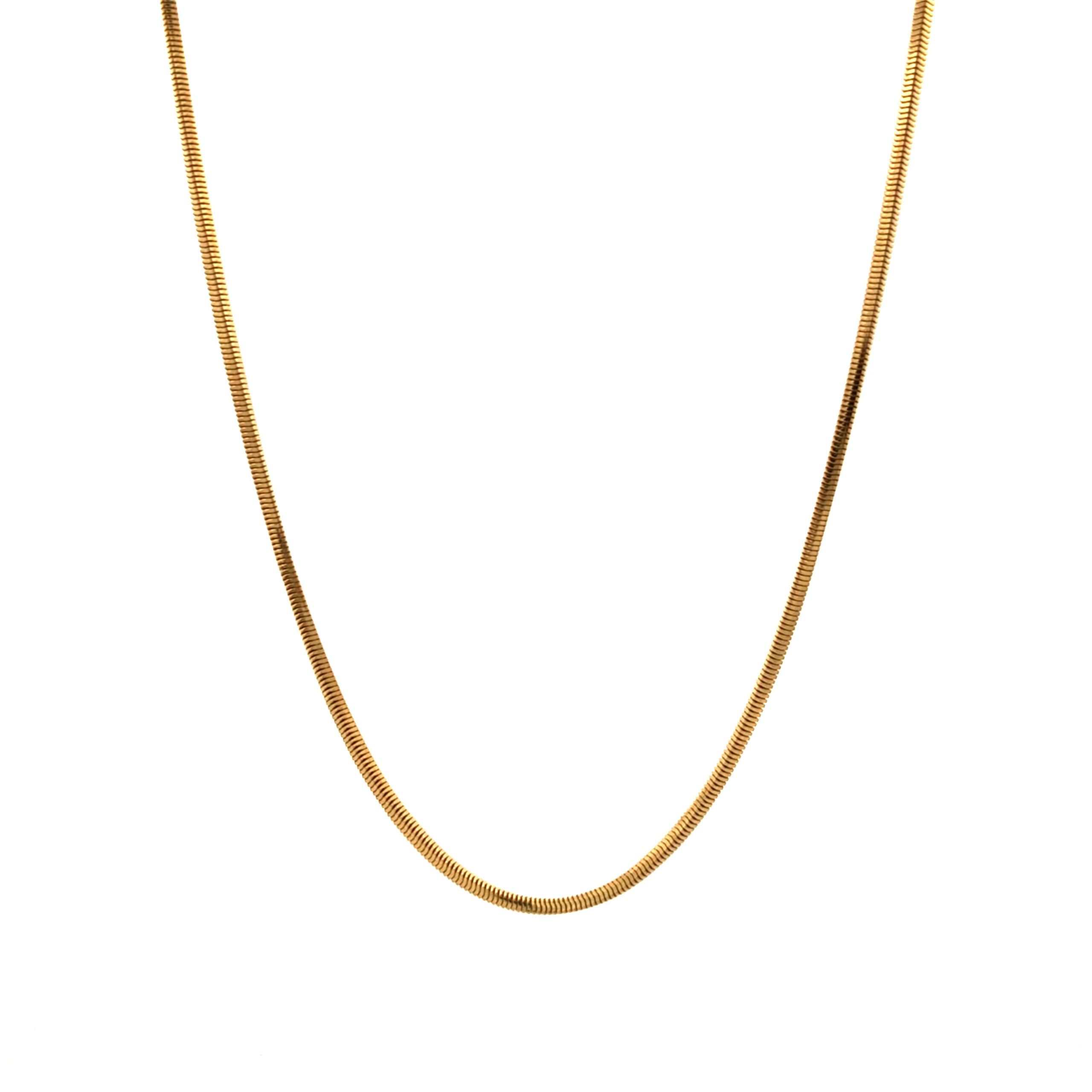 Cadena Gargantilla Cola de Raton Oro 18 kt - Joyería Alvear